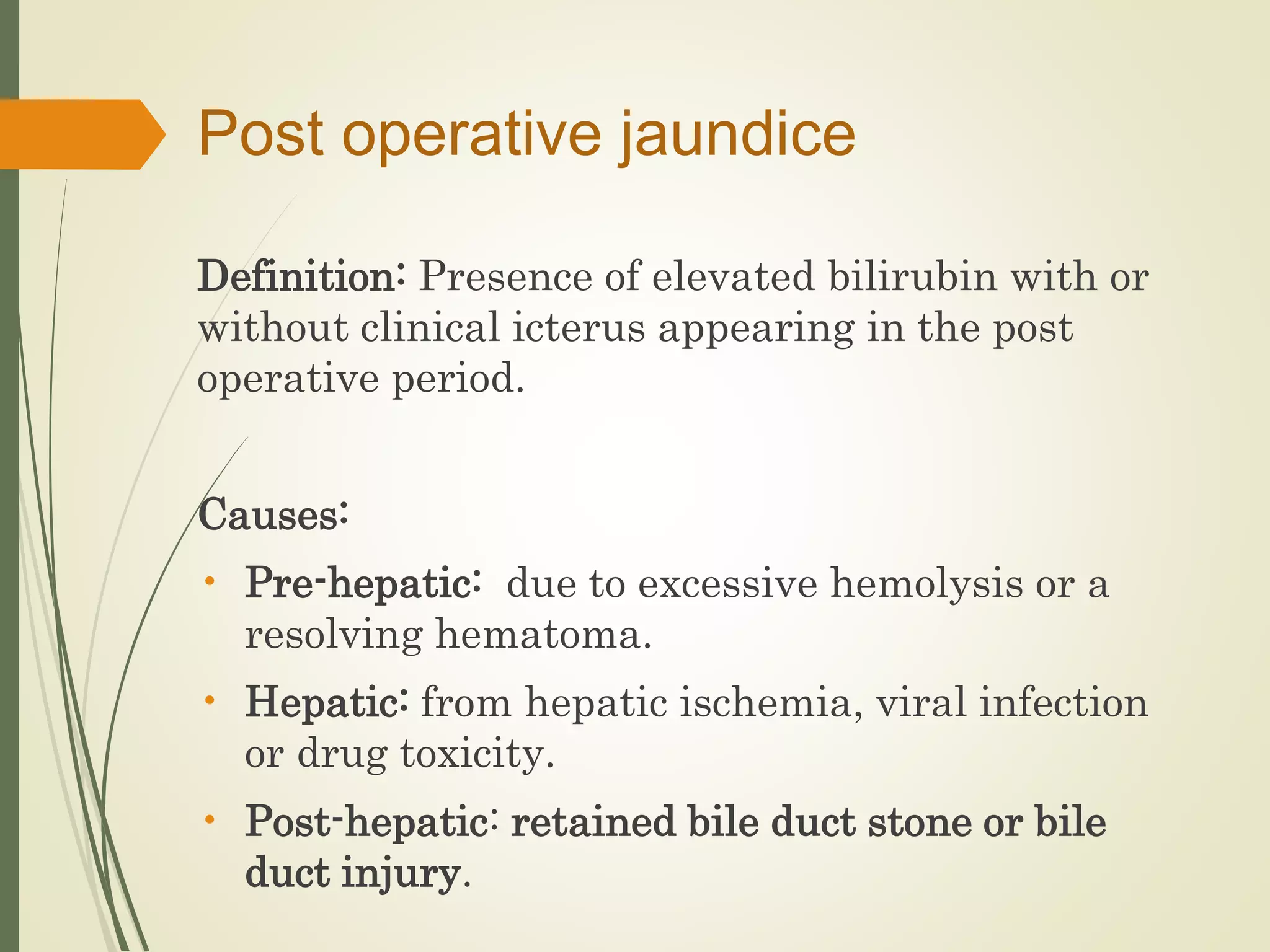 Surgical Jaundice investigations & management | PPTX