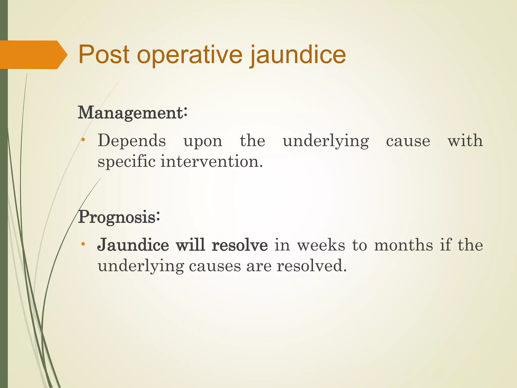 Surgical Jaundice investigations & management | PPTX