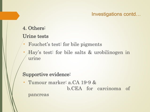 Surgical Jaundice investigations & management | PPTX | Blood Disorders ...