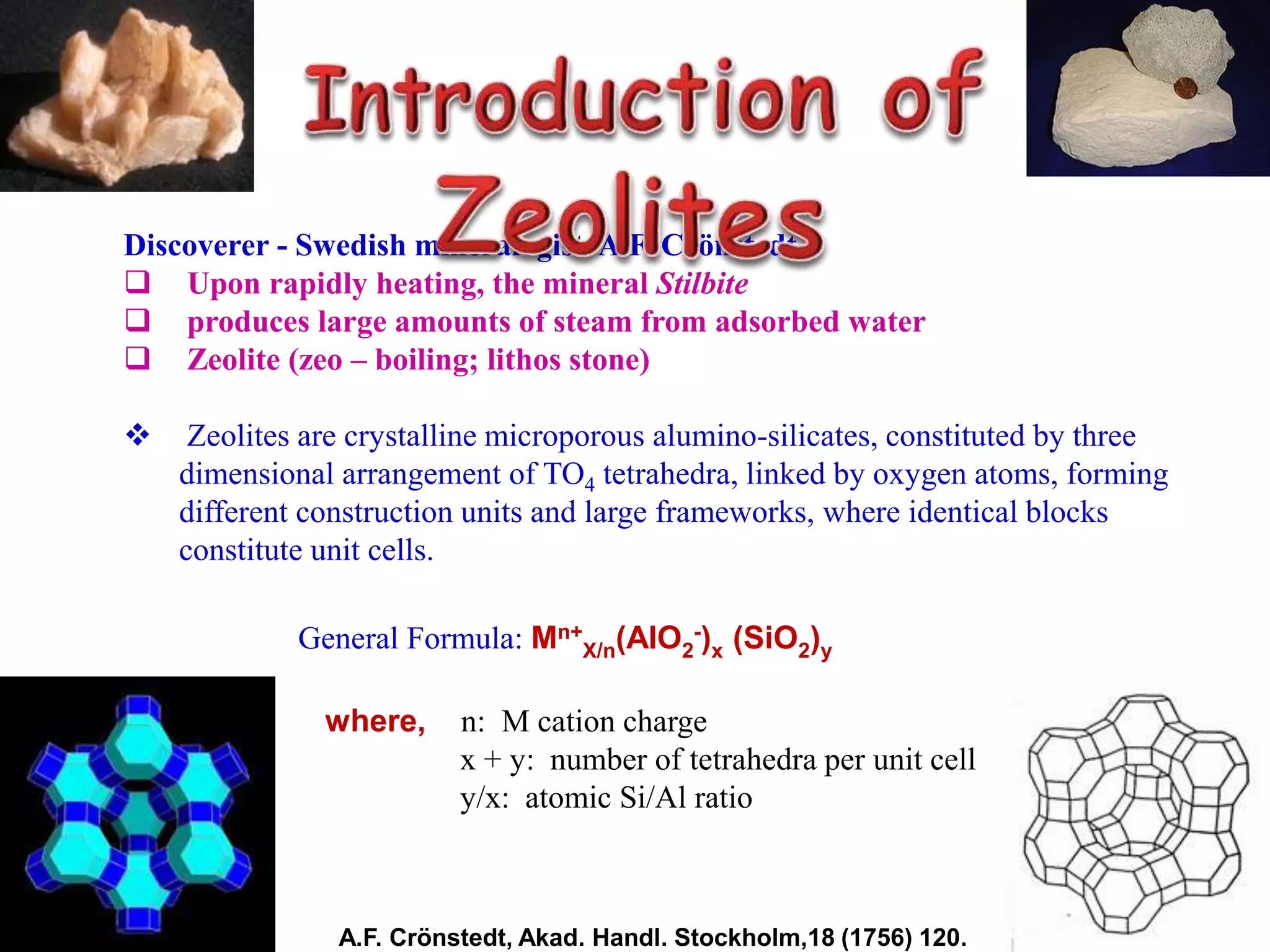 zeolites and their applications | PPTX | Chemistry | Science