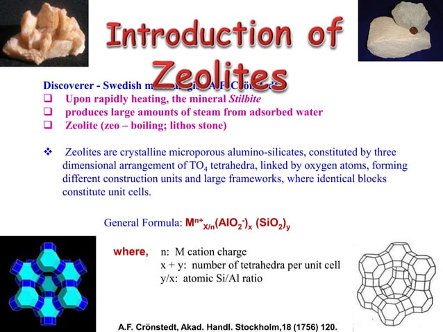 zeolites and their applications | PPTX | Chemistry | Science