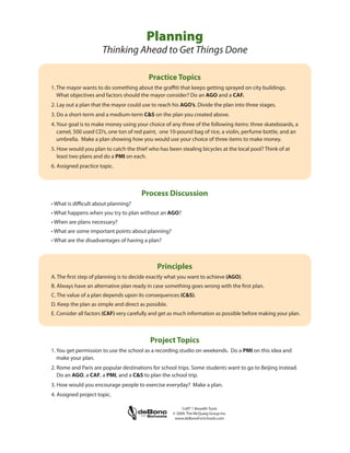 CoRT 1 Breadth Thinking Tools Workbook | PDF