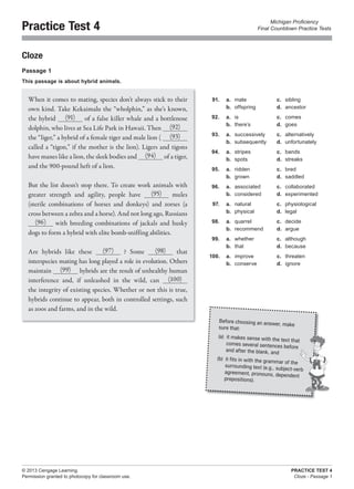 ecpe new cloze test | PDF