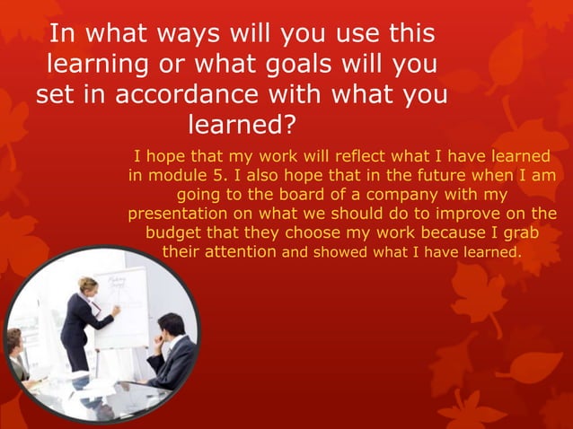 Final course reflection | PPT
