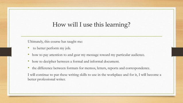 Final Course Reflection - ENC3250 | PPTX