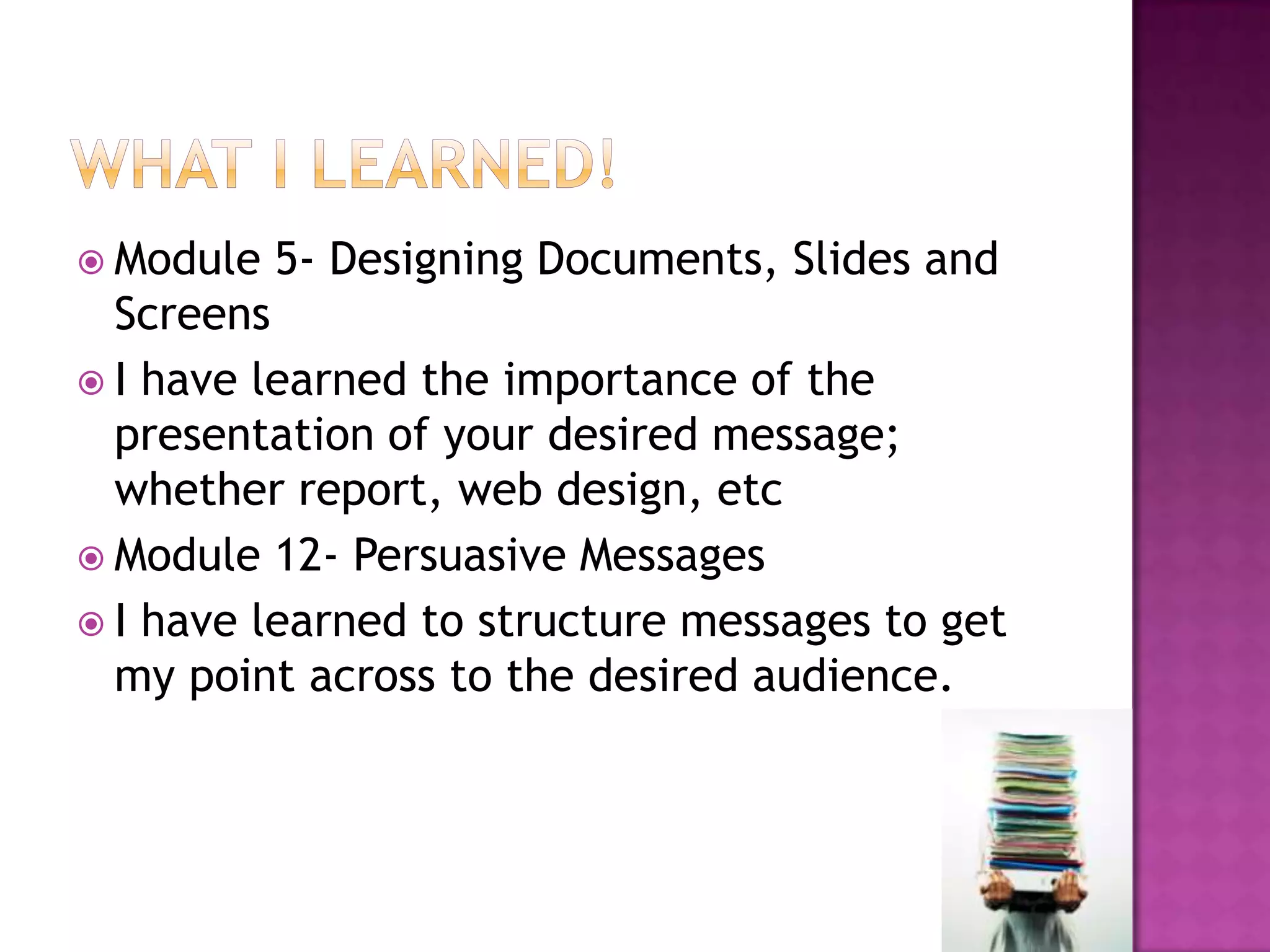 Final Course Reflection | PPTX