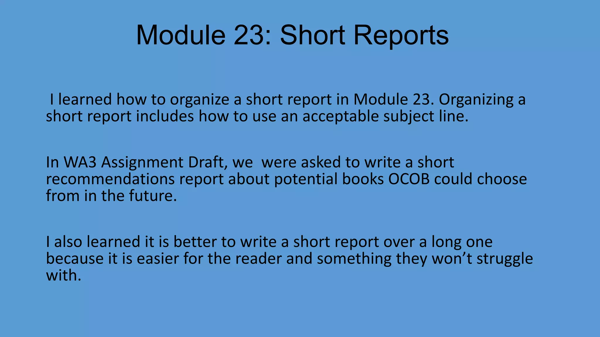 Final Course Reflection Assignment Ppt