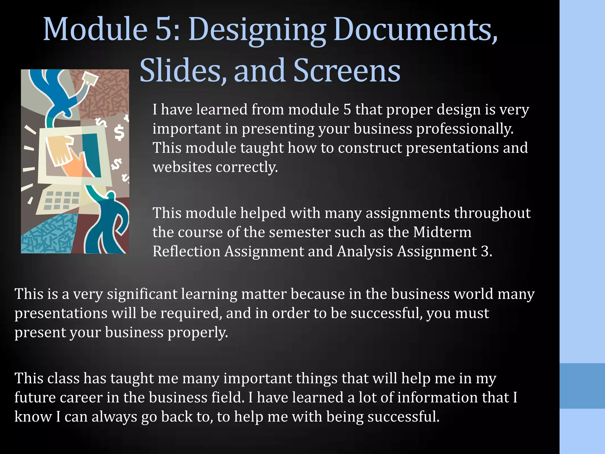 Final course reflection assignment by lindsay sackett | PPTX