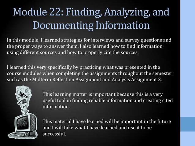 Final course reflection assignment by lindsay sackett | PPT