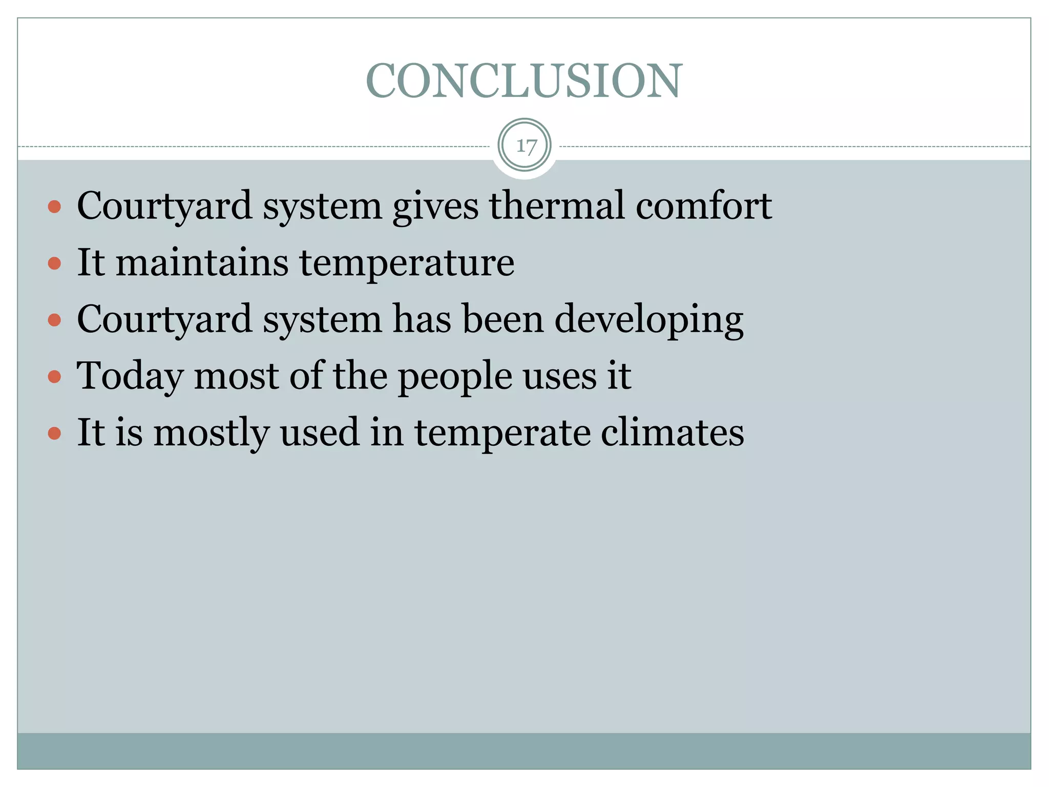courtyard system | PPTX