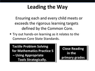 Begin at the Core! Understanding K-2 Common Core State Standards with ...