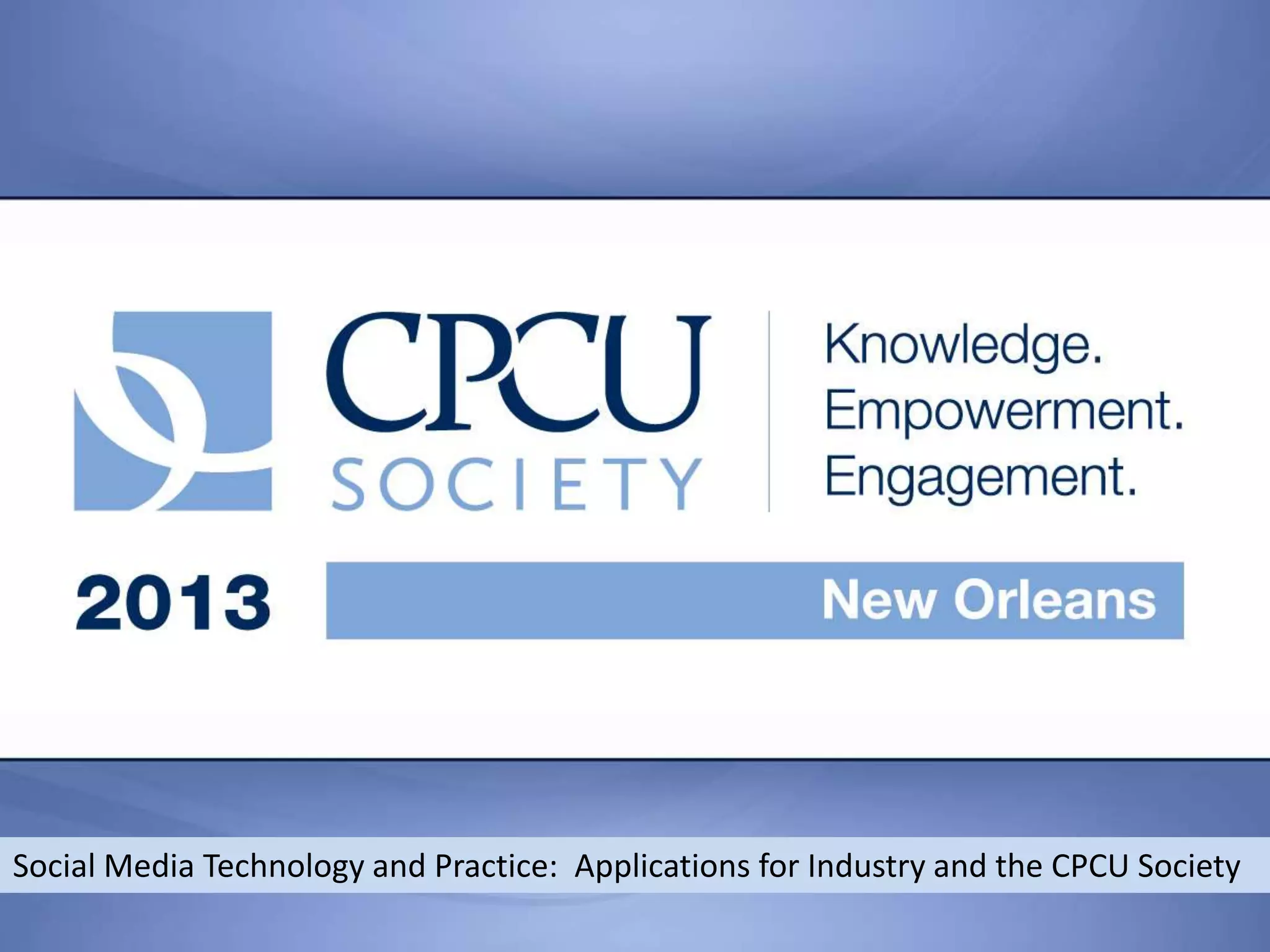 Final cpcu society plig presentation | PPTX | Social Networking | Internet