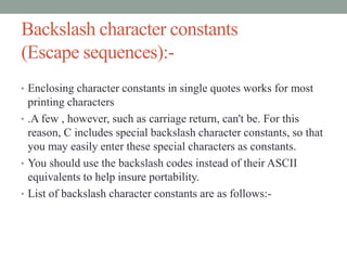 FUNDAMENTAL OF C | PPTX