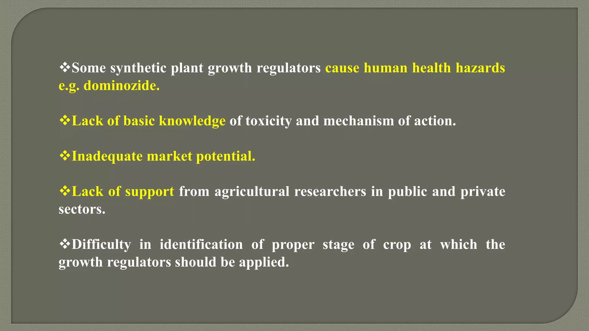 Role of PGRs in Vegetable crops' Physiology | PPTX