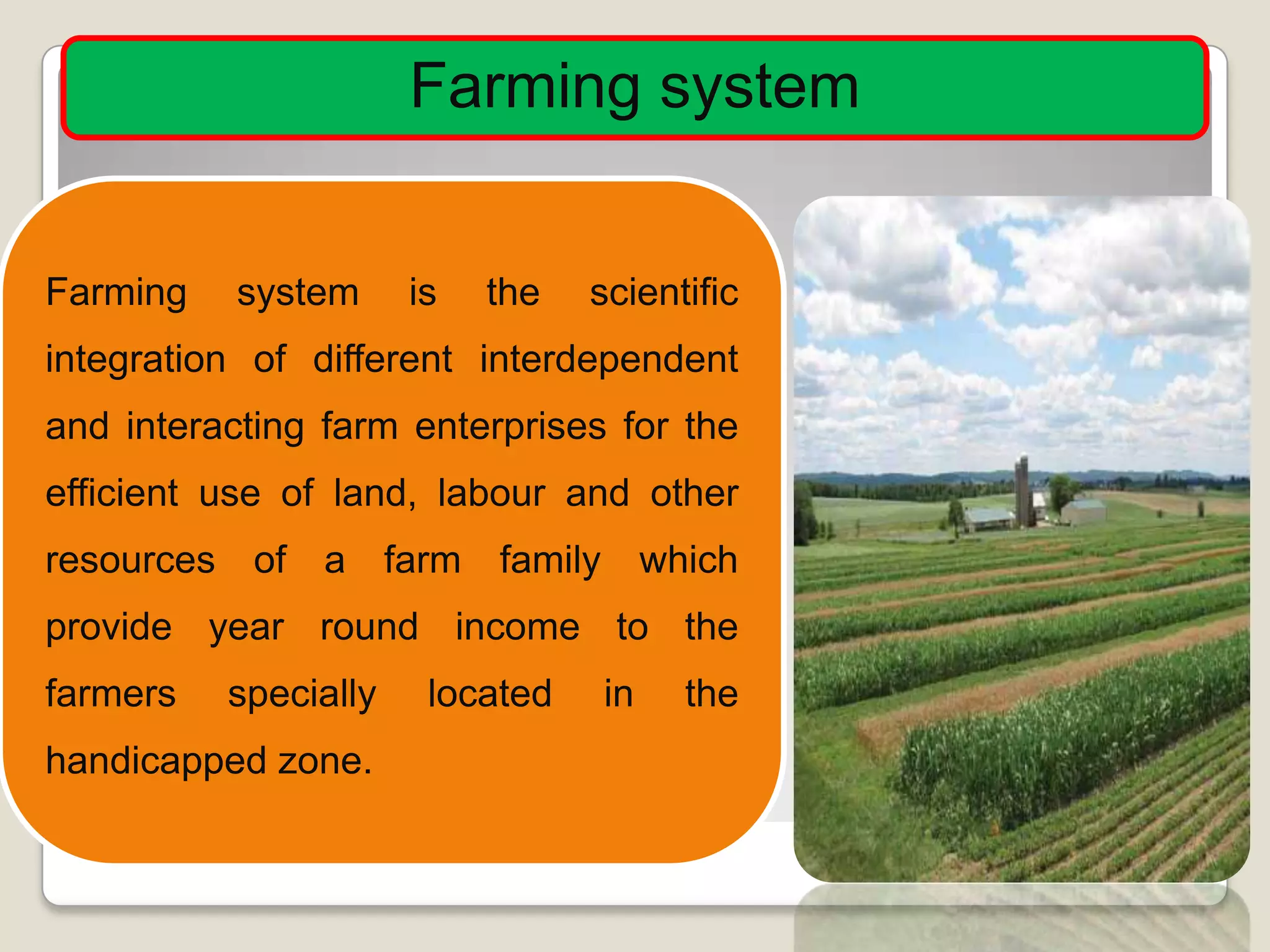 Farming System Approach | PPTX