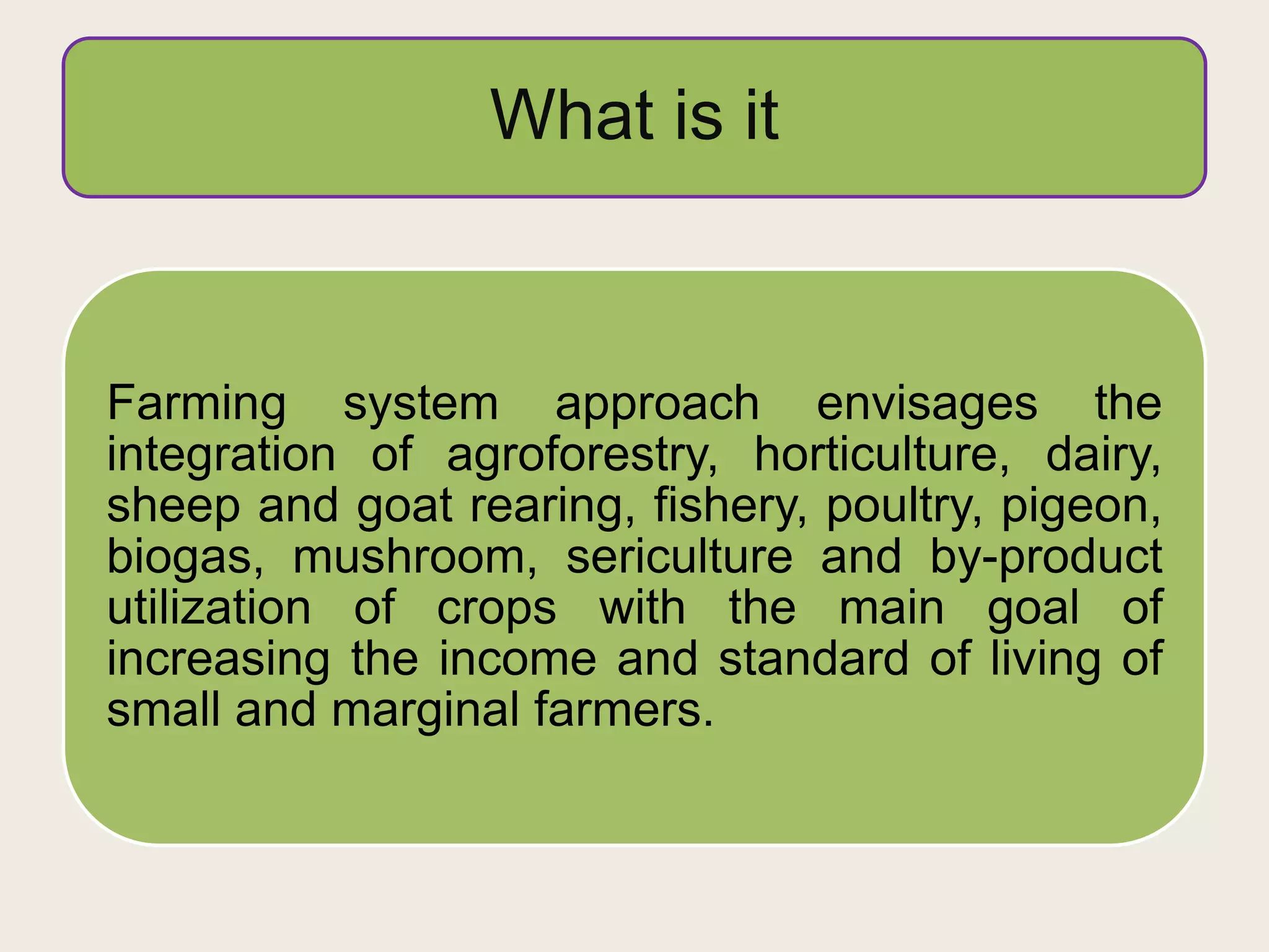 Farming System Approach | PPTX