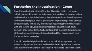 Mock Crime Scene | PPTX