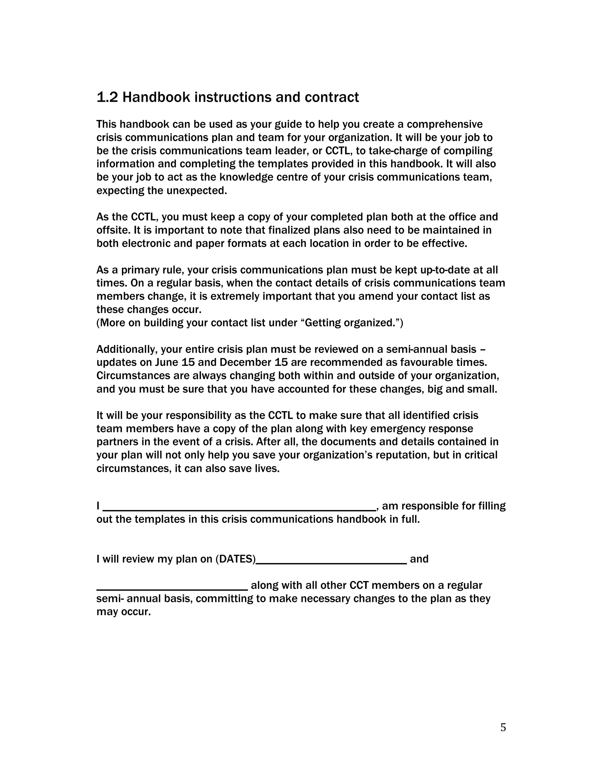 Crisis Communications Handbook | PDF