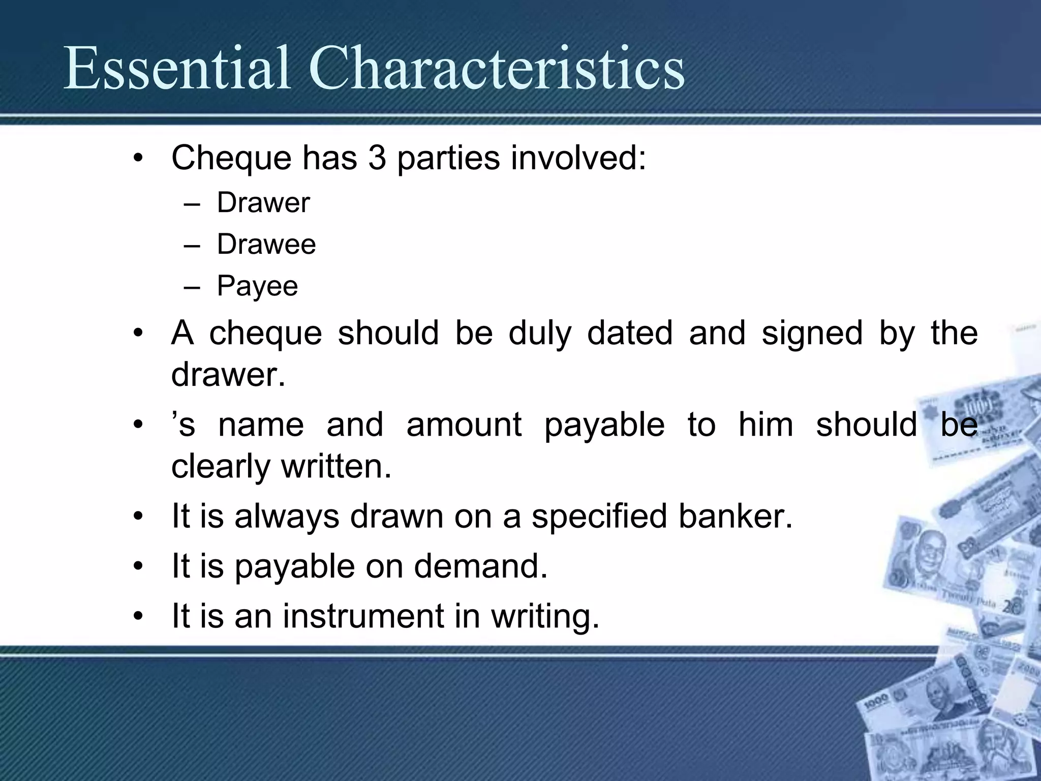 Final crossing of cheques.... | PPTX