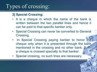 Final crossing of cheques.... | PPTX