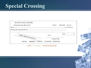 Final crossing of cheques....