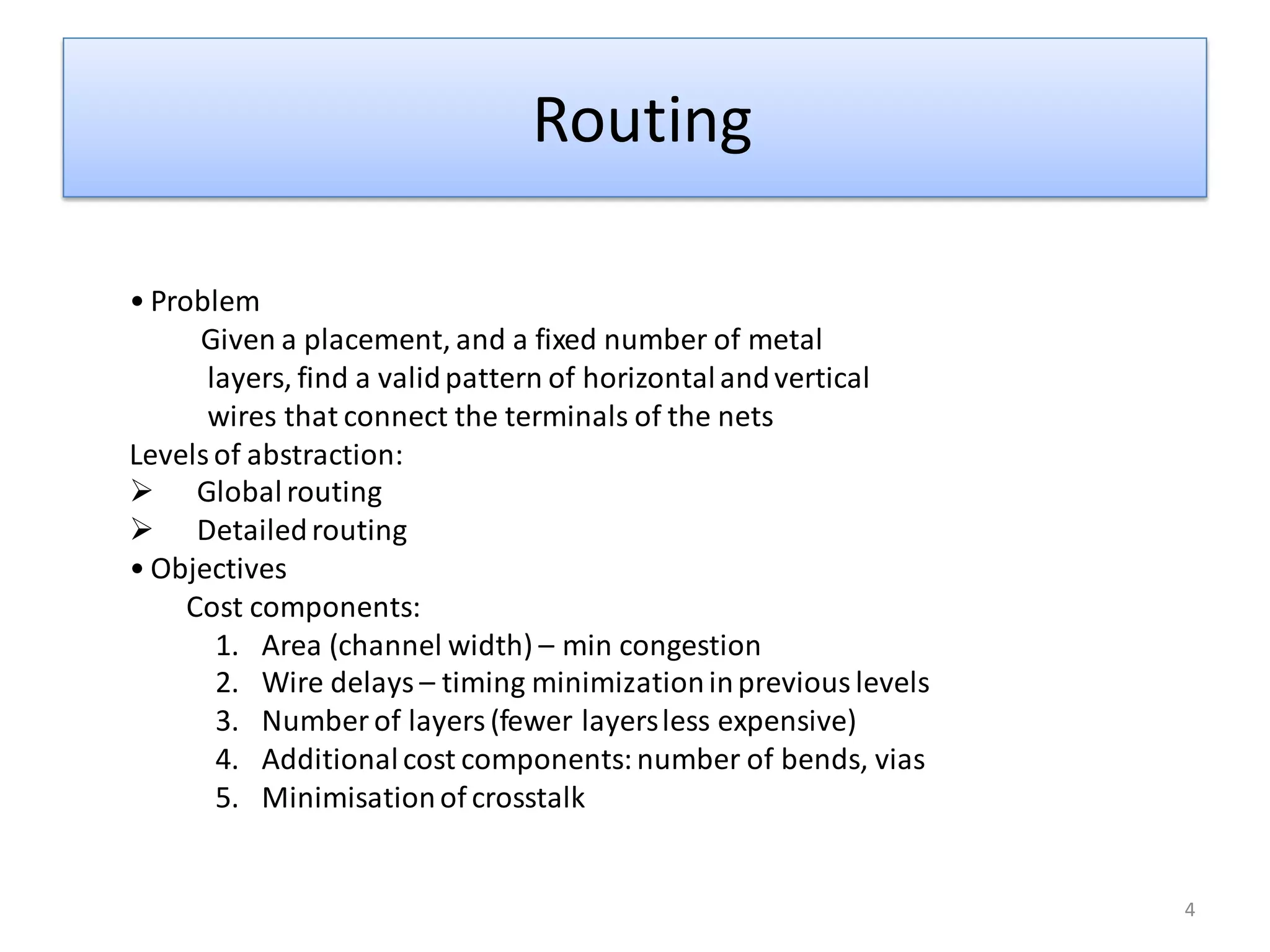 Minimisation Of Crosstalk In Vlsi Routing Pdf Computer Networking