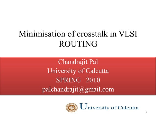 minimisation of crosstalk in VLSI routing | PDF | Computer Networking | Computing
