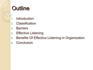 Listenin Skills and Barriers | PPT