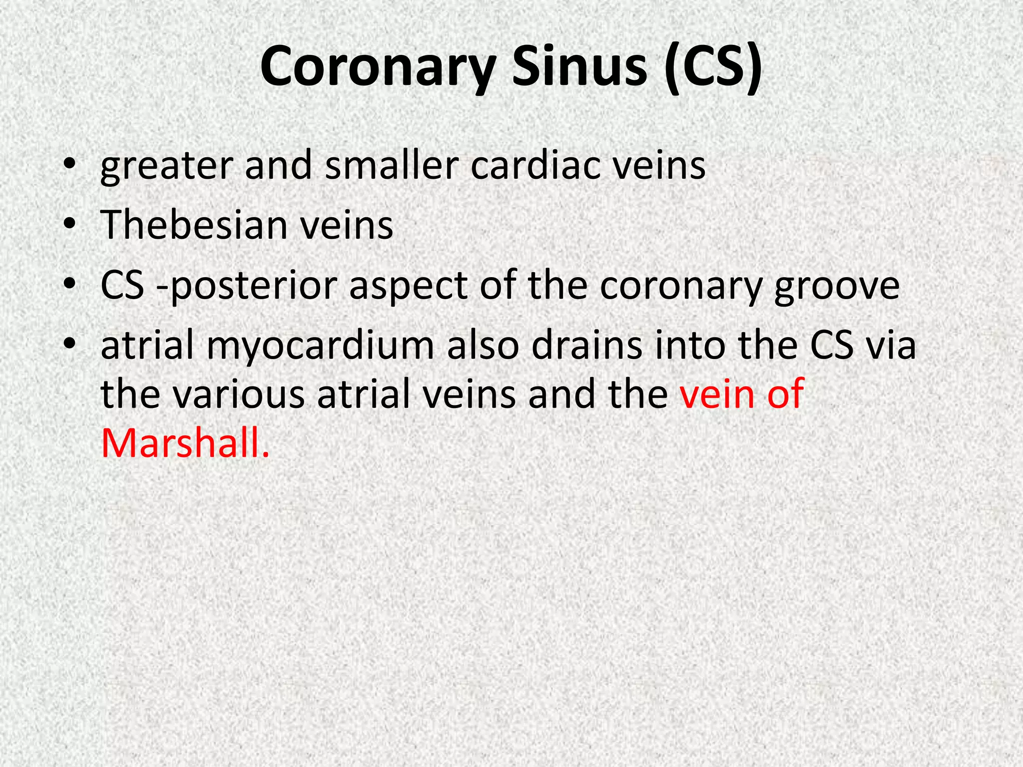 CORONARY SINUS | PPTX
