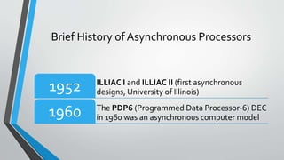 Asynchronous Processors - The Clock less Future | PPT