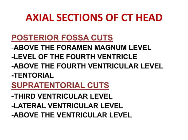 BASICS of CT Head | PPTX