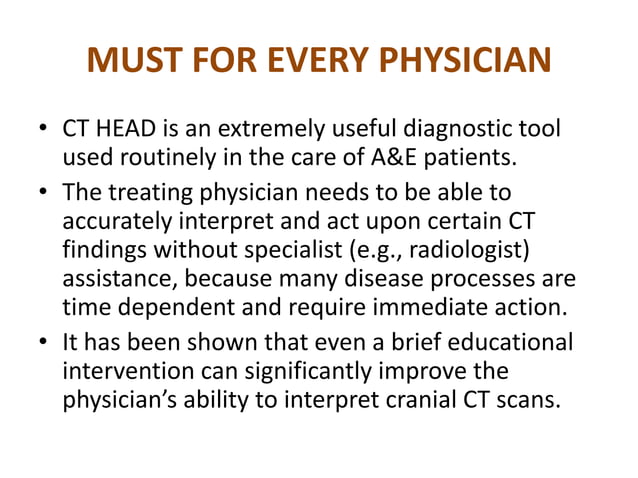BASICS of CT Head | PPTX