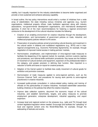 CRNM - Cultural Industries Report - The Cultural Industries in CARICOM ...