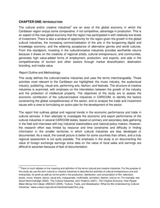 CRNM - Cultural Industries Report - The Cultural Industries in CARICOM ...