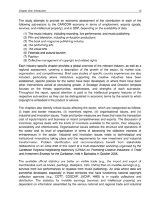 CRNM - Cultural Industries Report - The Cultural Industries in CARICOM ...