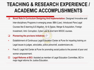 Prof. Dr. Mukund Bhagirath Sarda | PPTX | Professional School | Postgraduate Education