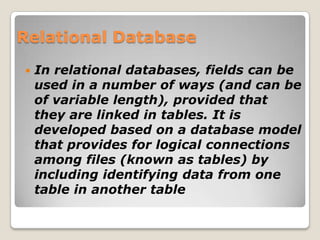 Concepts of Data Bases | PPT