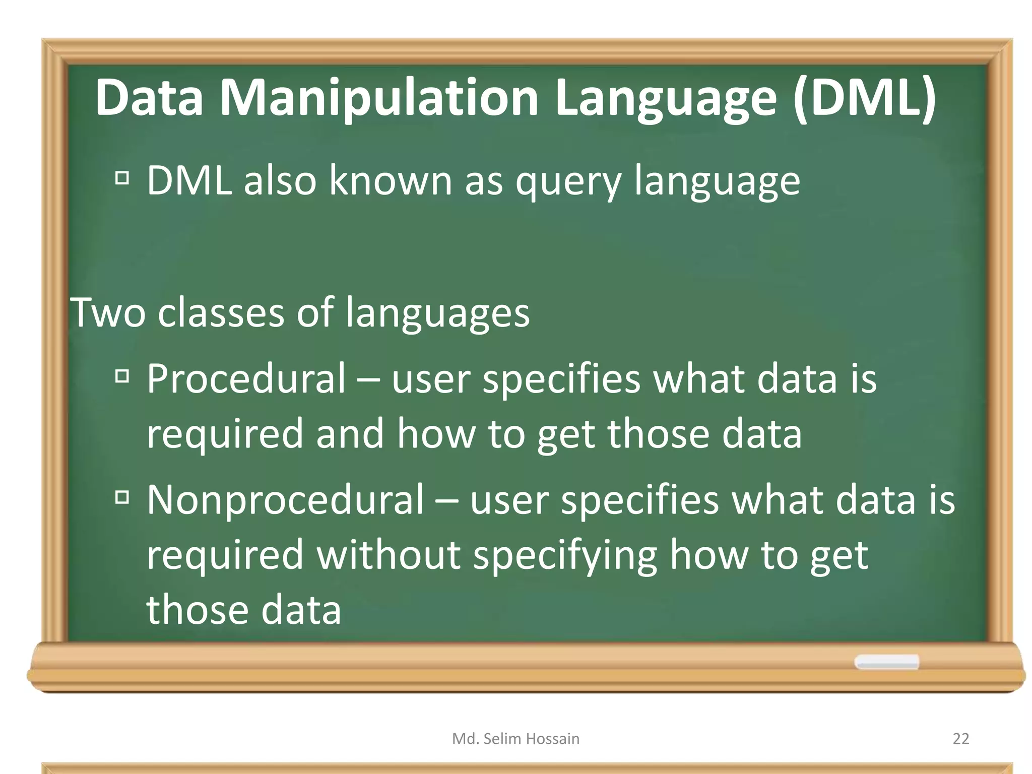 Data Definition and Data Manipulation Language-DDL & DML | PPTX