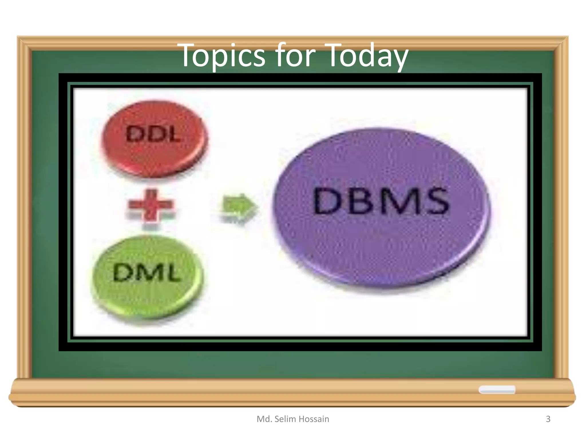 Data Definition and Data Manipulation Language-DDL & DML | PPTX