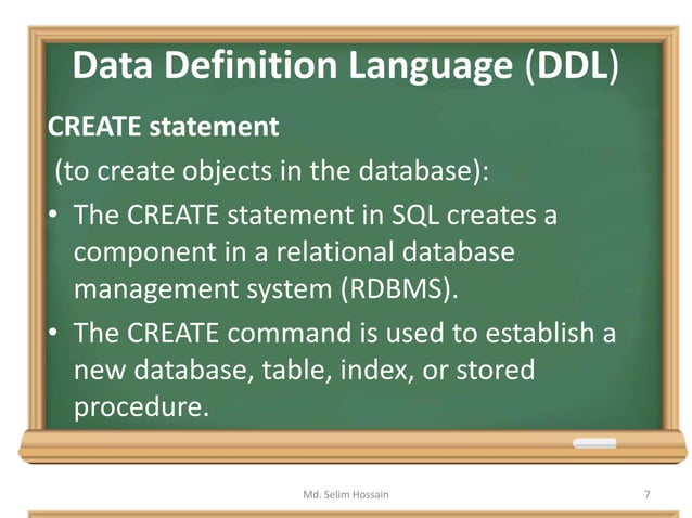 Data Definition and Data Manipulation Language-DDL & DML | PPTX