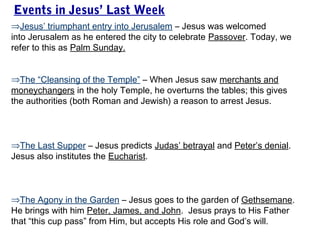 Final days of jesus | PPT