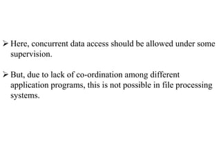 Disadvantages of file management system (file processing systems) | PPTX