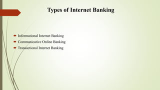 Overview of information system and its need in banks ,Online banking ...
