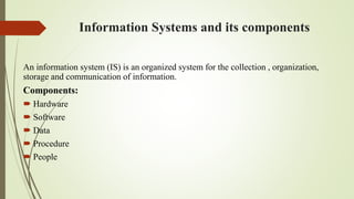 Overview of information system and its need in banks ,Online banking , Mobile banking and ATM | PPTX