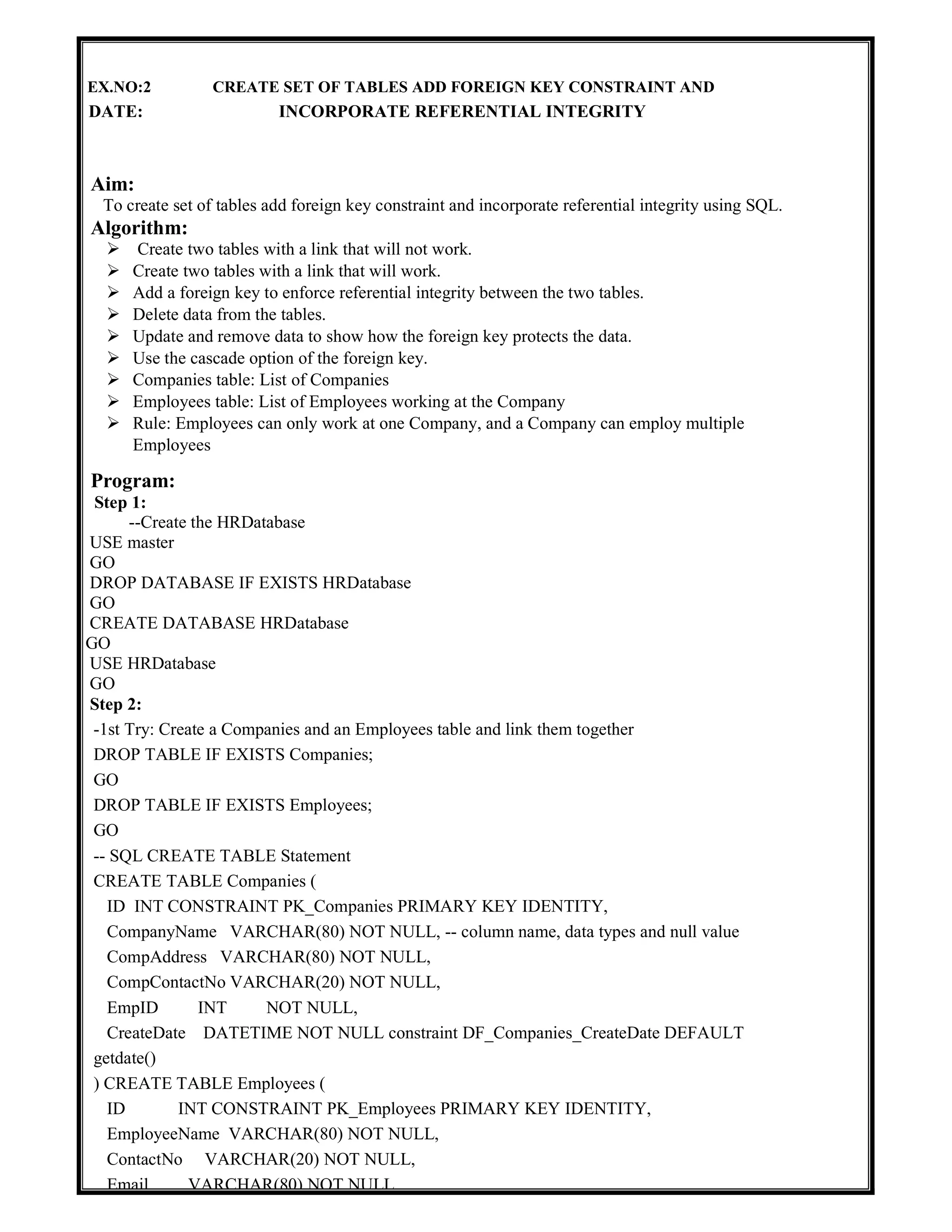 Final DBMS Manual (2).pdf final lab manual | PDF