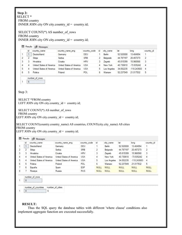 Final DBMS Manual (2).pdf final lab manual | PDF | Databases | Computer Software and Applications