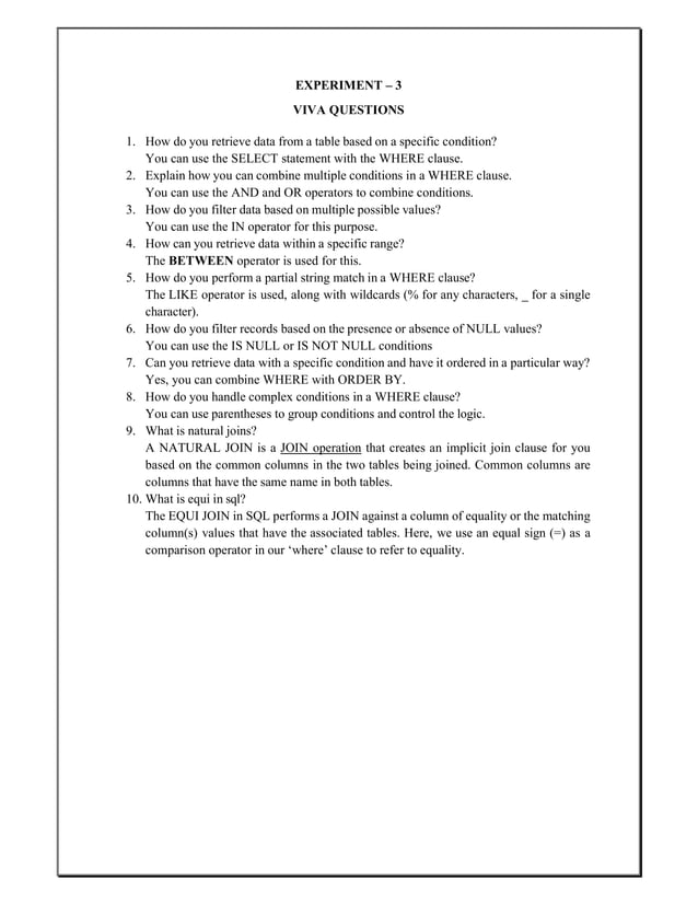 Final DBMS Manual (2).pdf final lab manual | PDF | Databases | Computer Software and Applications