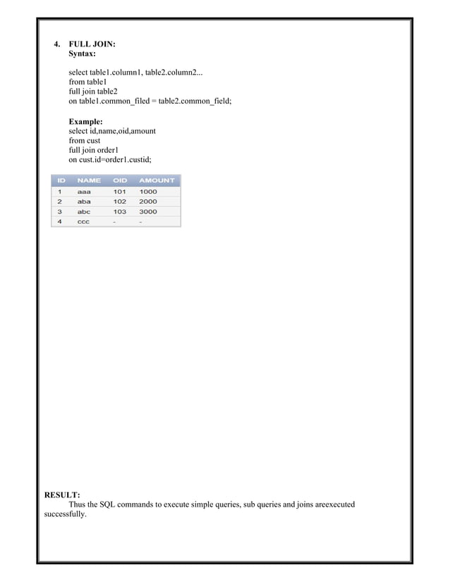 Final DBMS Manual (2).pdf final lab manual | PDF | Databases | Computer Software and Applications