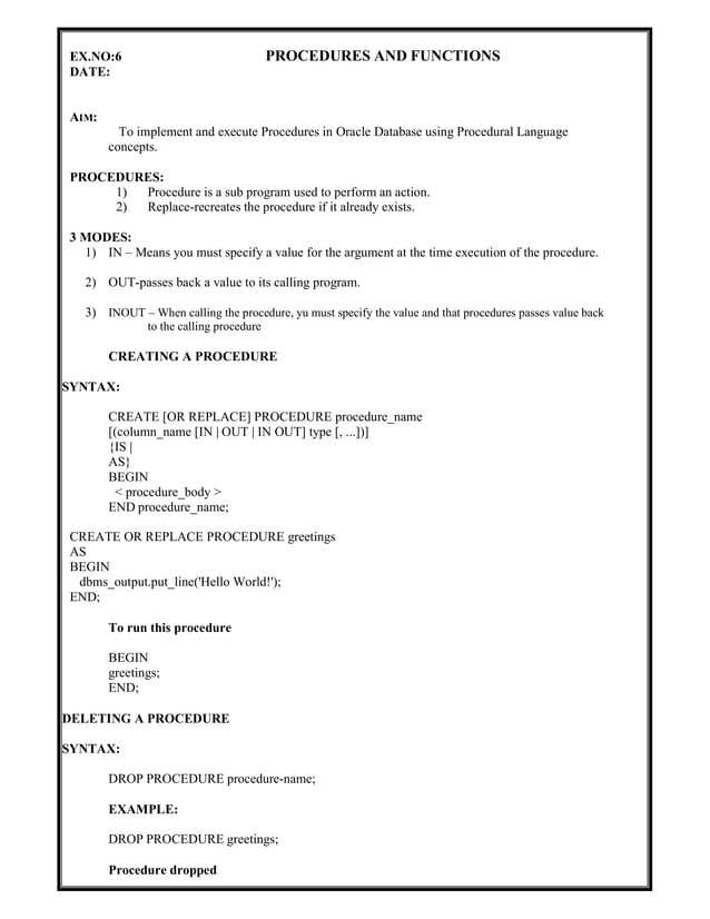 Final DBMS Manual (2).pdf final lab manual | PDF | Databases | Computer ...