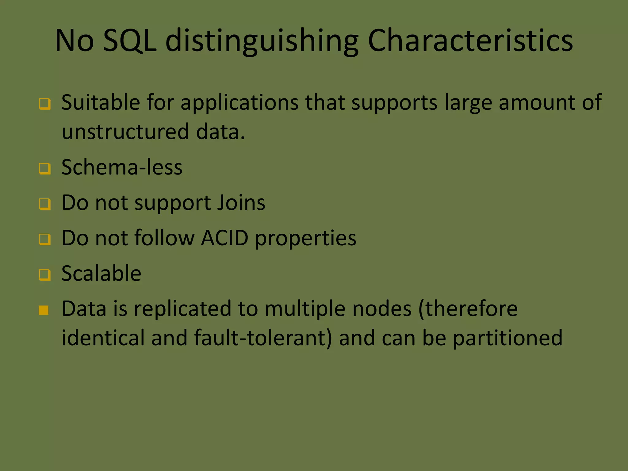 no sql presentation | PPT